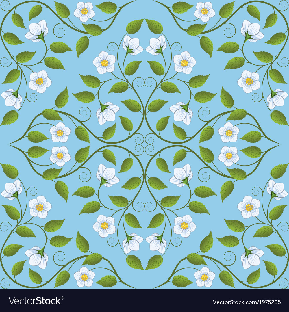 Abstract seamless floral pattern Royalty Free Vector Image