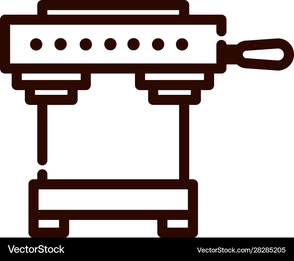 Esspresso machine coffee restaurant product line Vector Image