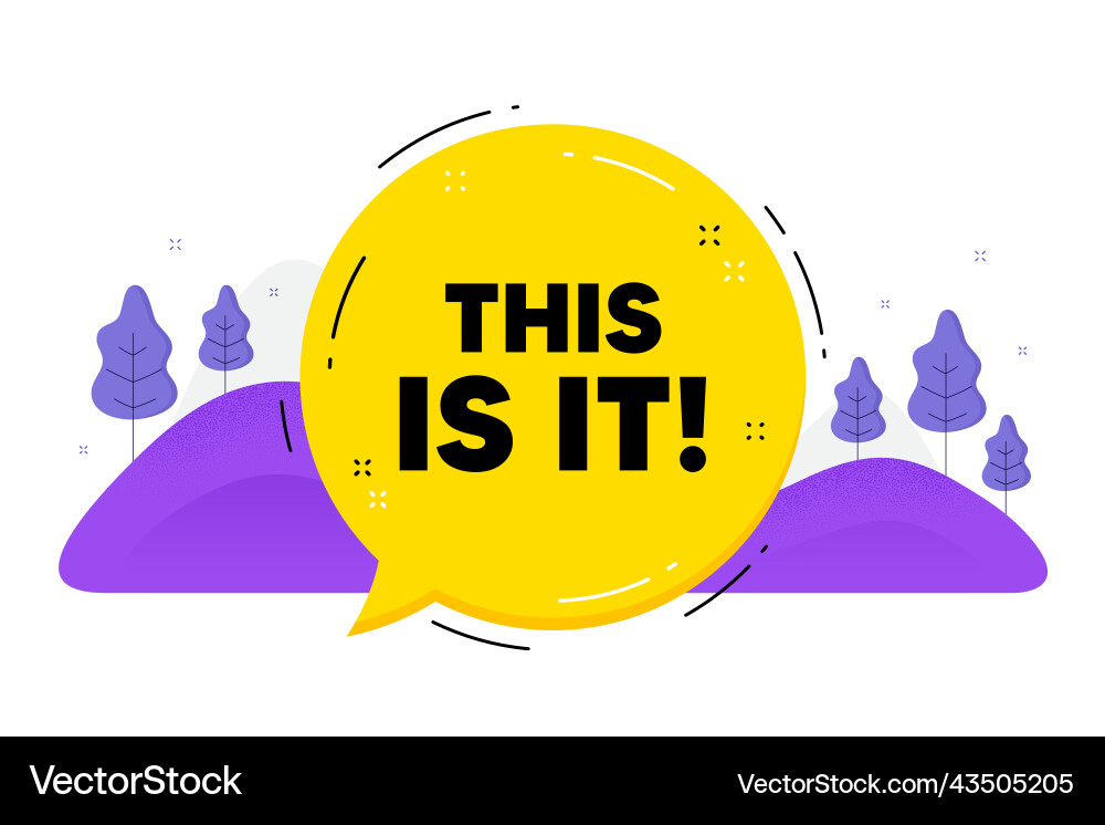 This is it symbol special offer sign Royalty Free Vector