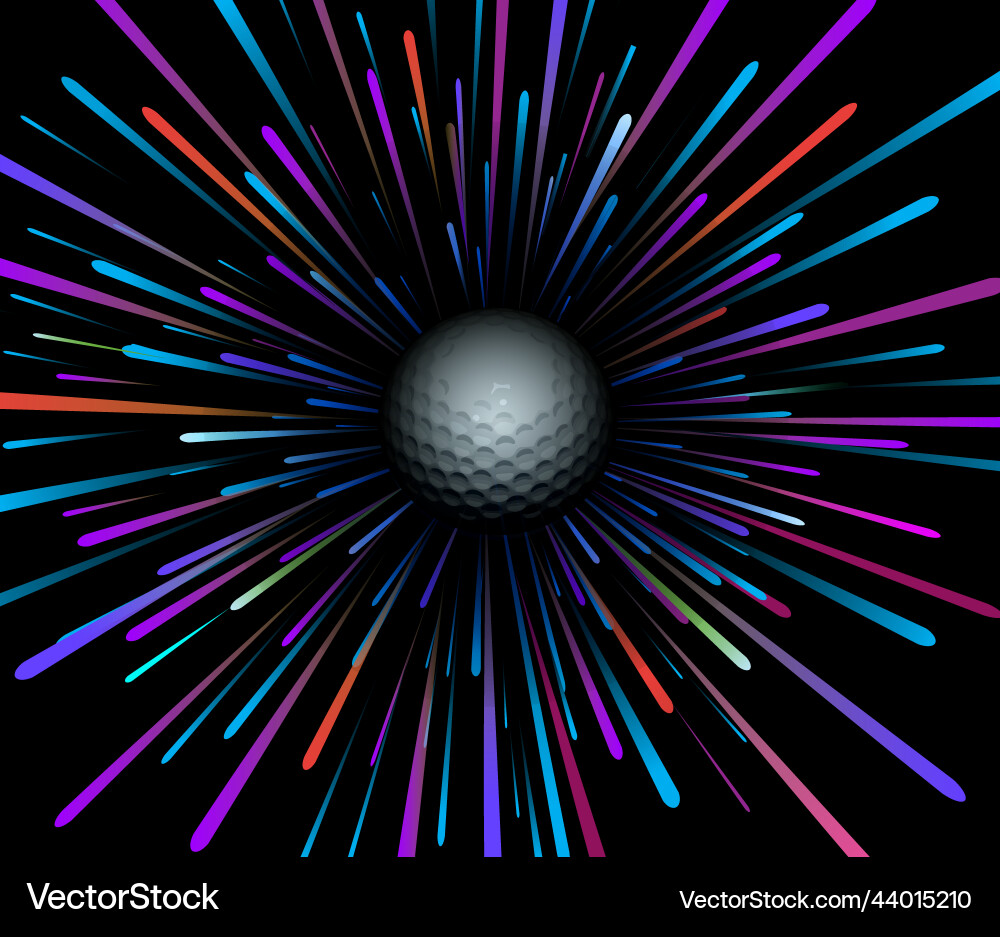 Beam of golf ball Royalty Free Vector Image - VectorStock