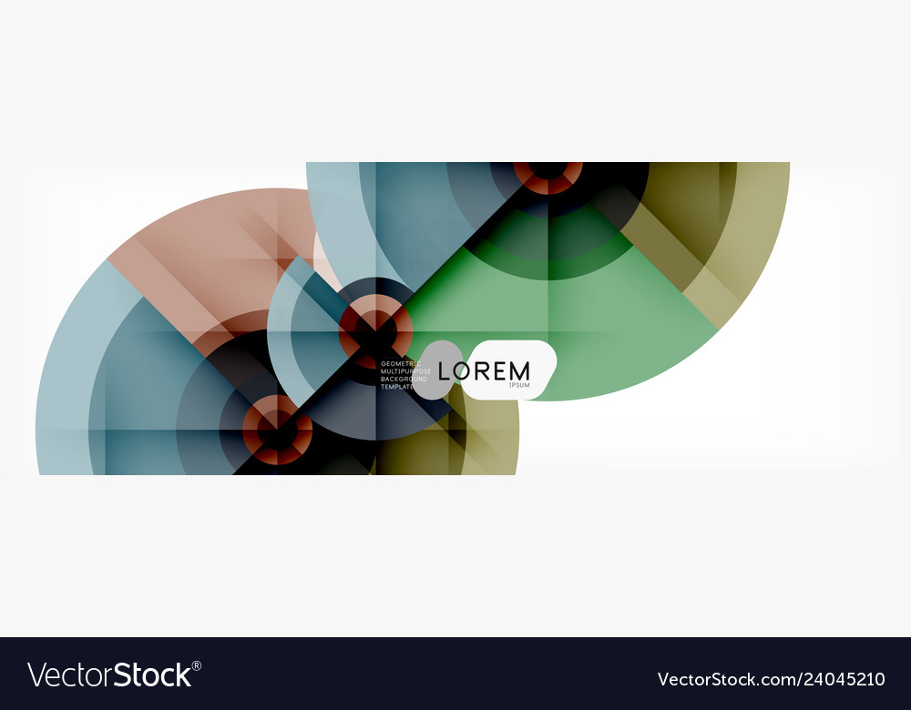 Geometric circle abstract background creative Vector Image