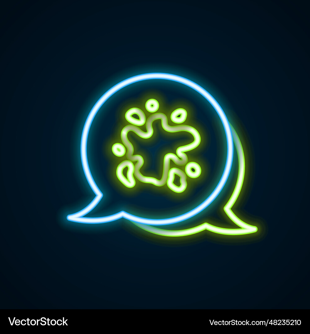 Glowing neon line paint spray icon isolated Vector Image