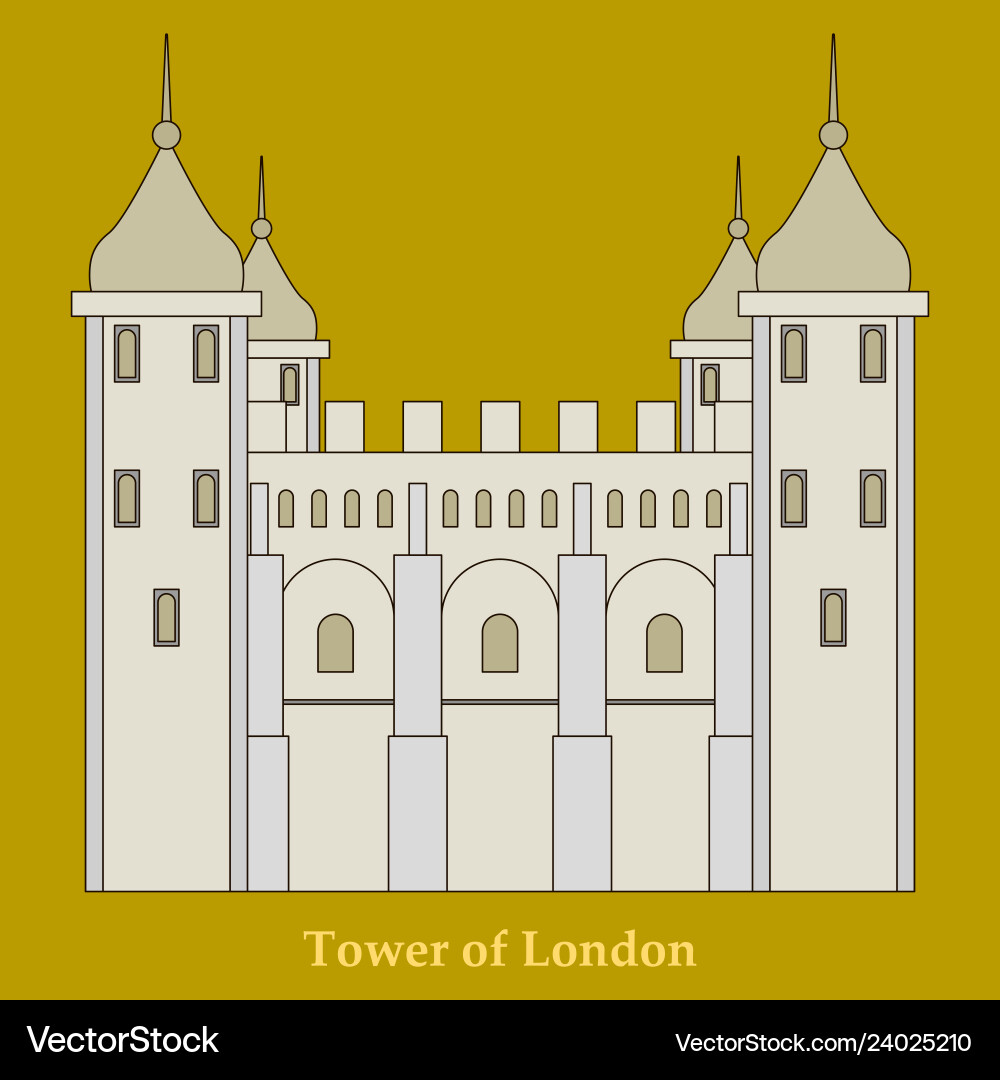 Gpo tower london Royalty Free Vector Image - VectorStock