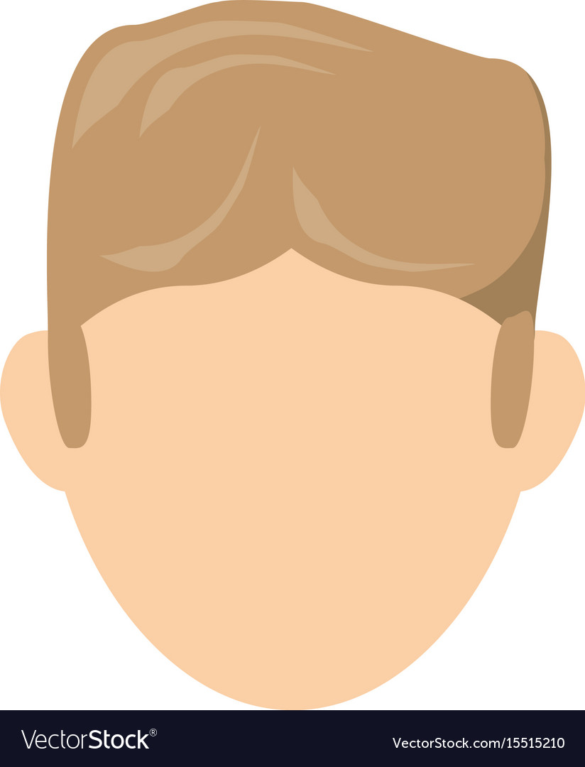 Guy faceless head Royalty Free Vector Image - VectorStock