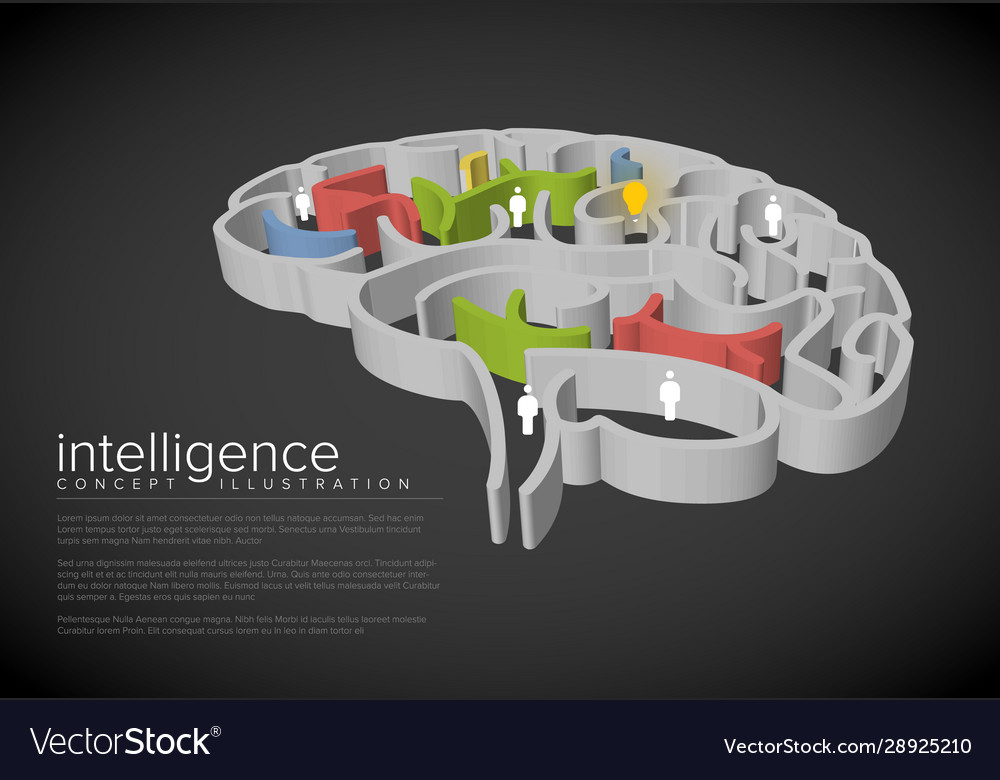 Intelligence conceptual Royalty Free Vector Image
