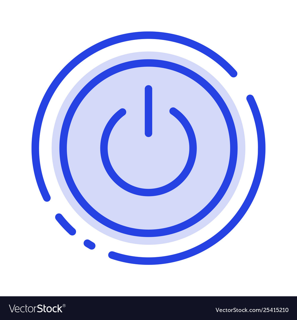Interface On Power Ui User Blue Dotted Line Vector Image
