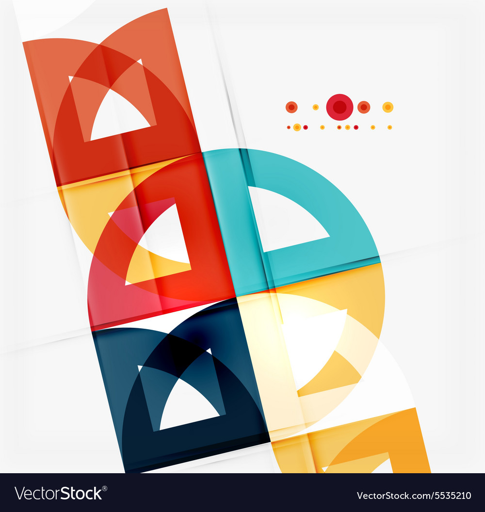Semicircle triangle pattern Royalty Free Vector Image