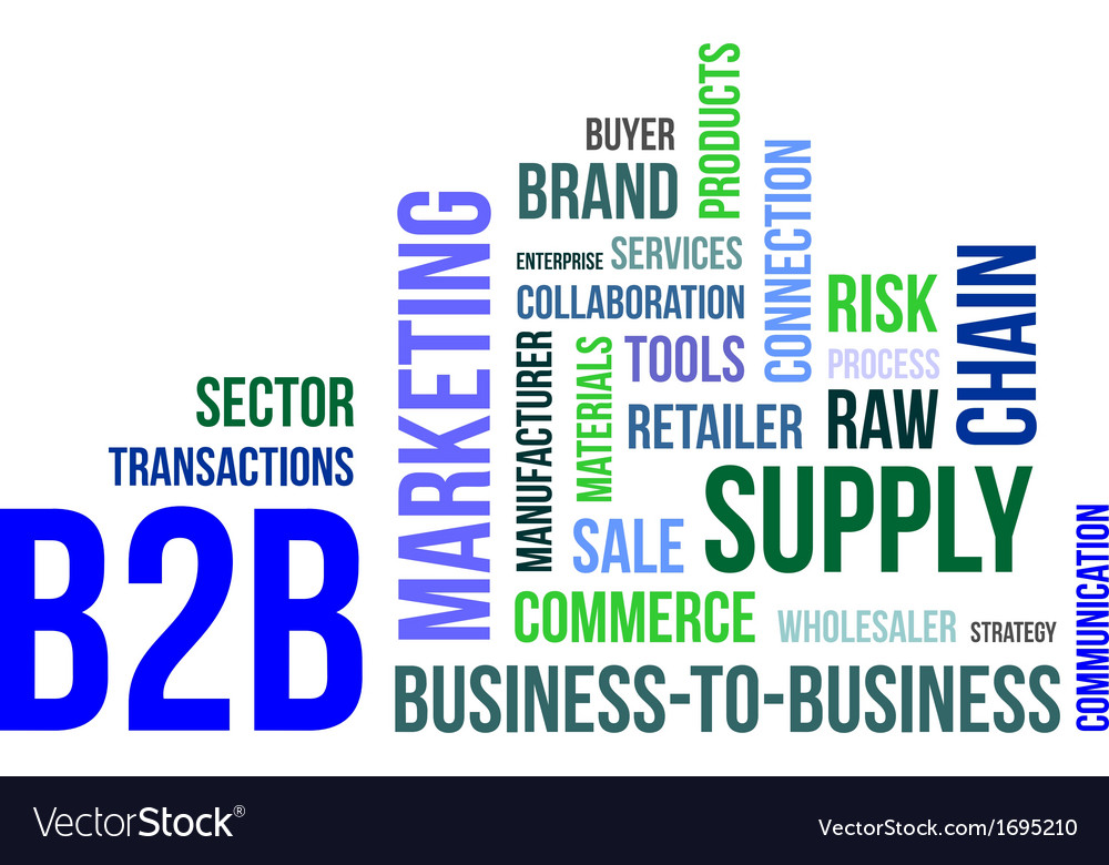 Word cloud b2b Royalty Free Vector Image - VectorStock