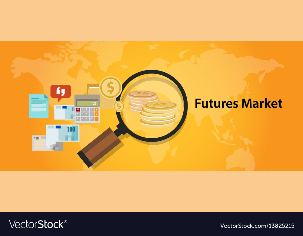 Futures market trading stock exchange concept Vector Image