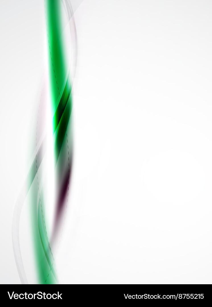 Futuristic green color in wave template Royalty Free Vector