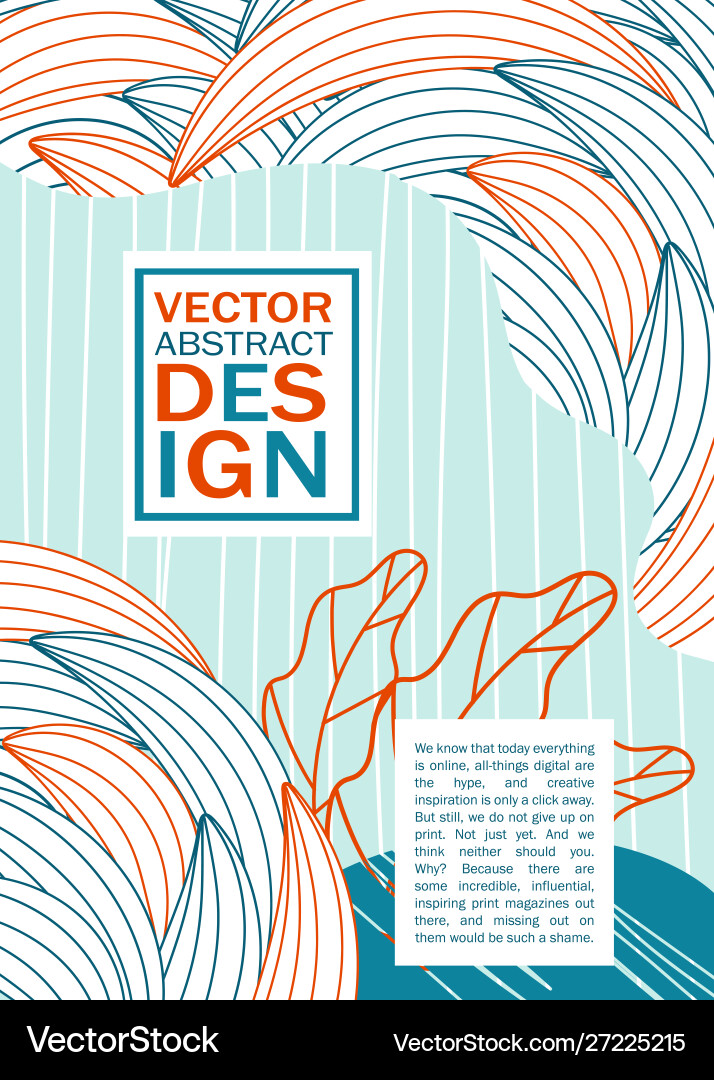 Light striped background with inscription Vector Image