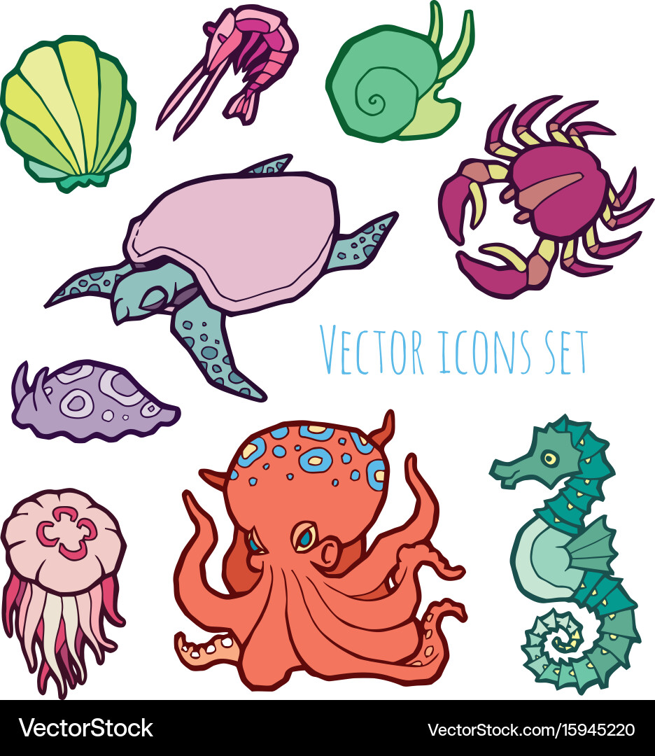 Animals - marine life Royalty Free Vector Image