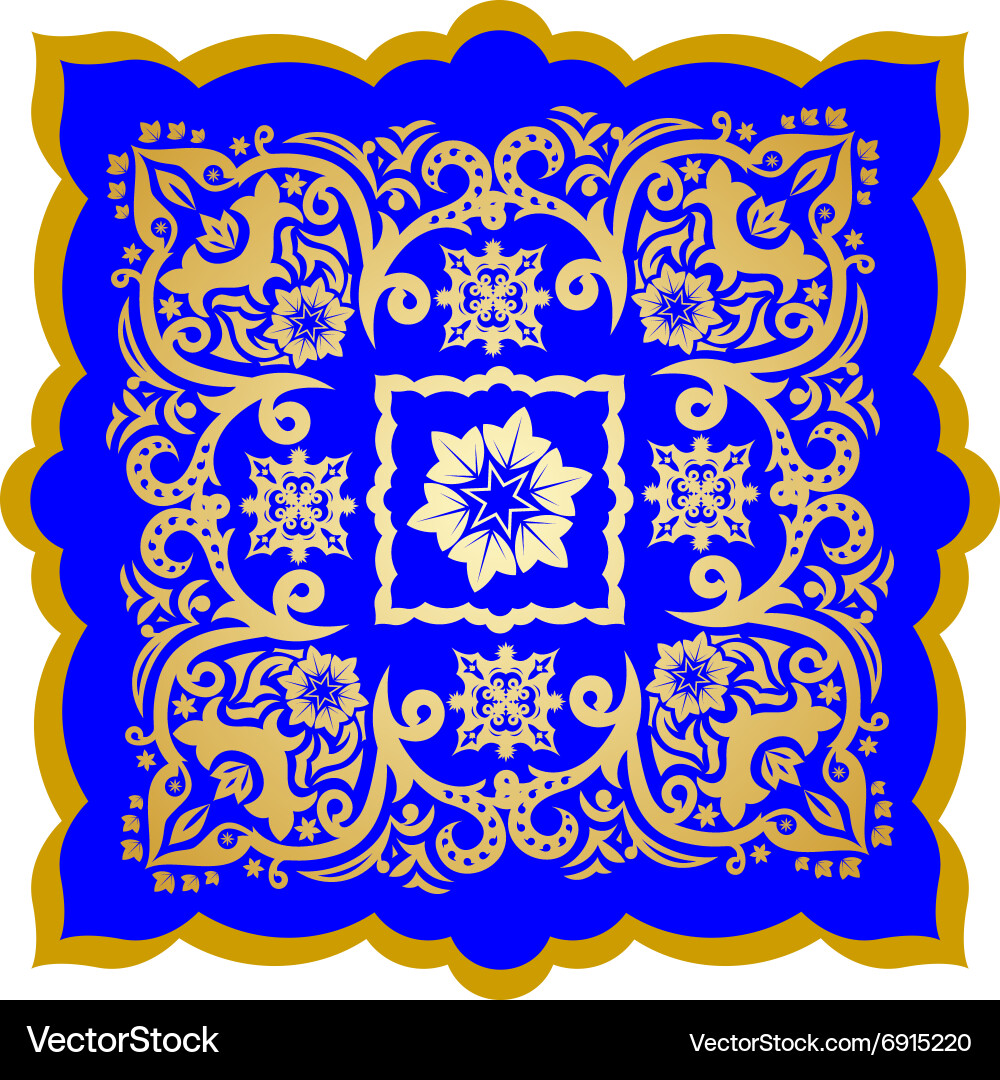 Art eastern decoration the on a white background Vector Image