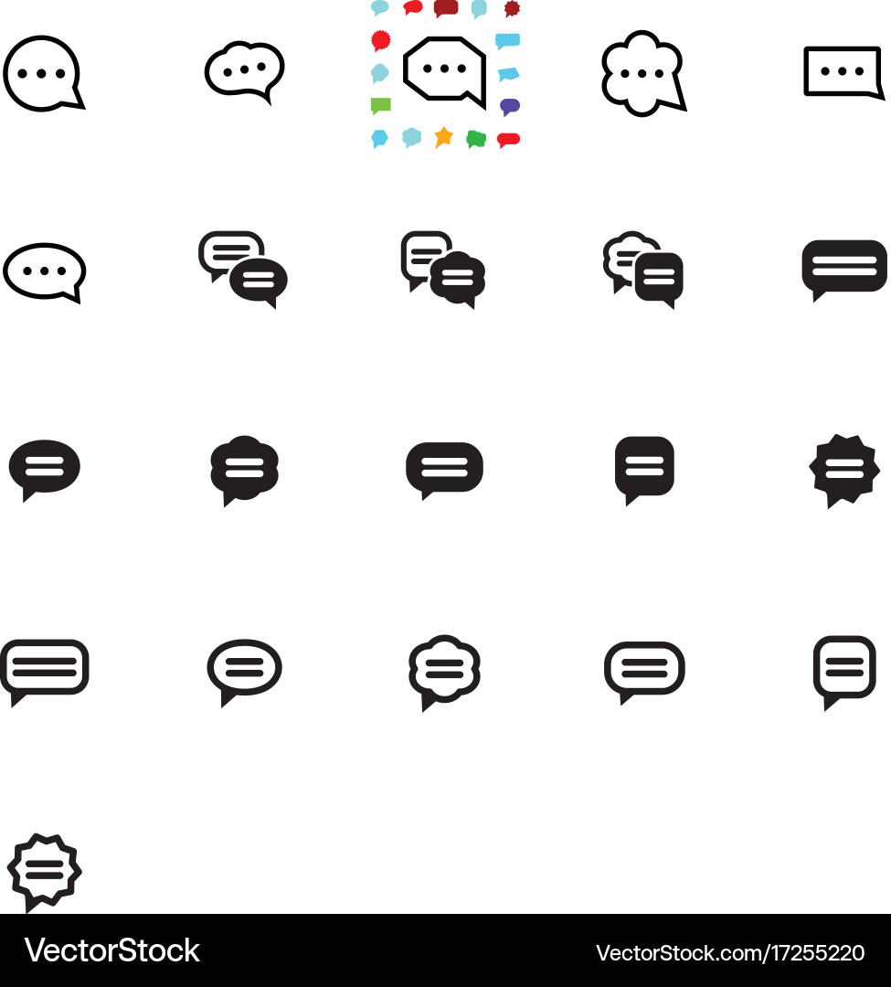 Speech bubble icon Royalty Free Vector Image - VectorStock