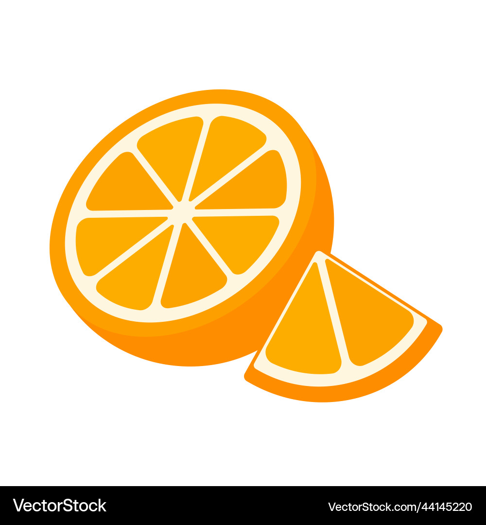 Sweet orange fruit high vitamin c oranges Vector Image