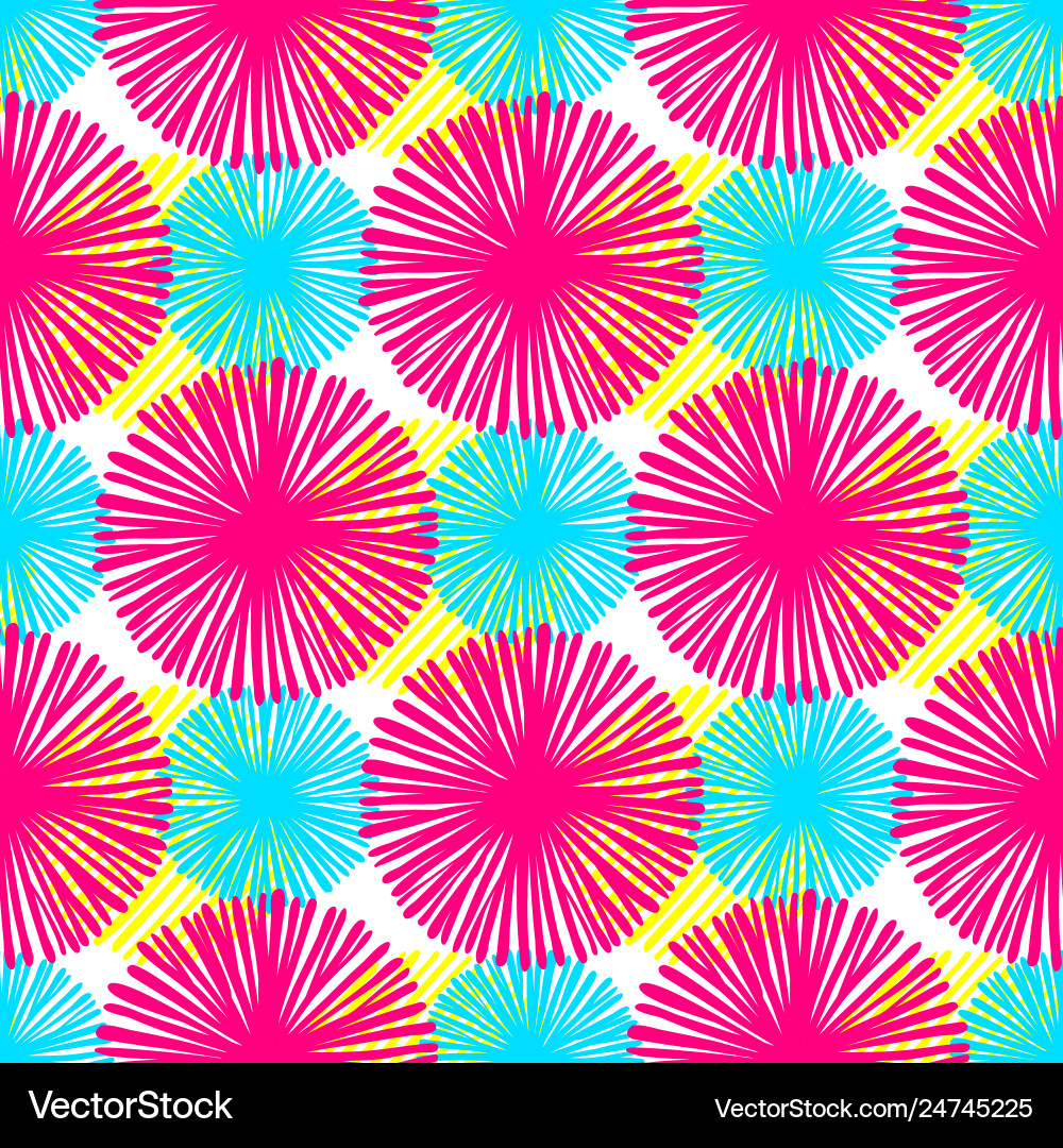 Abstract ikat and boho style handcraft fabric Vector Image