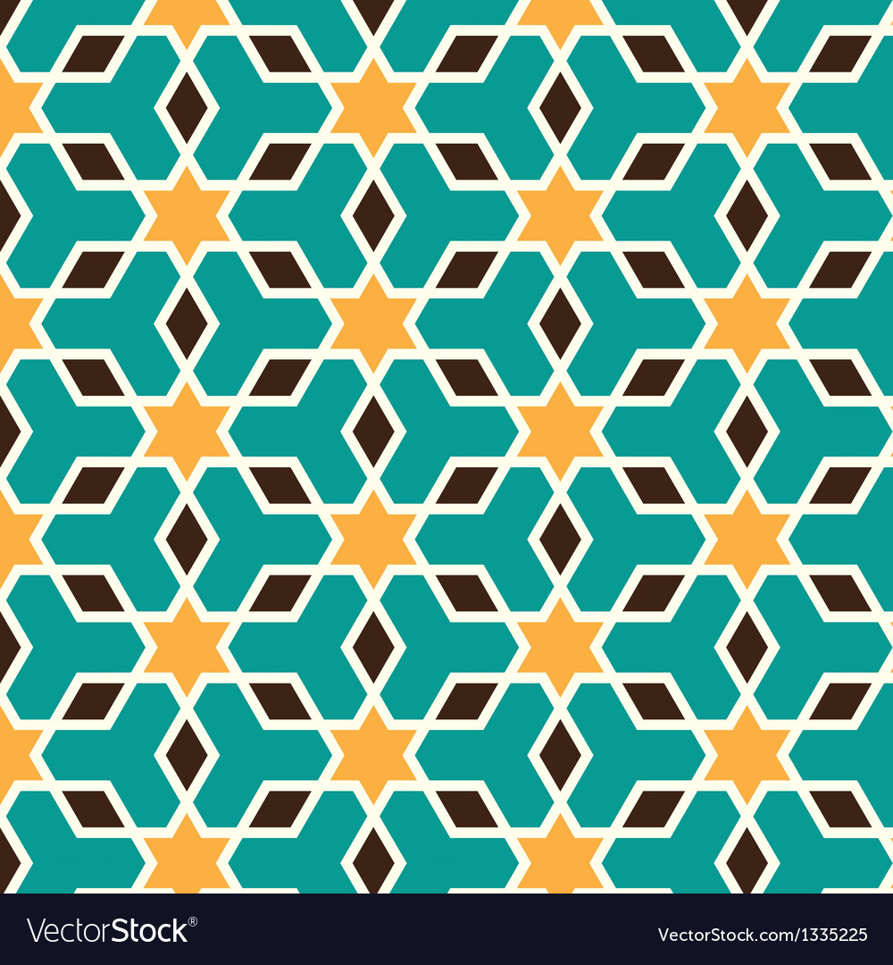 Arabic seamless pattern Royalty Free Vector Image