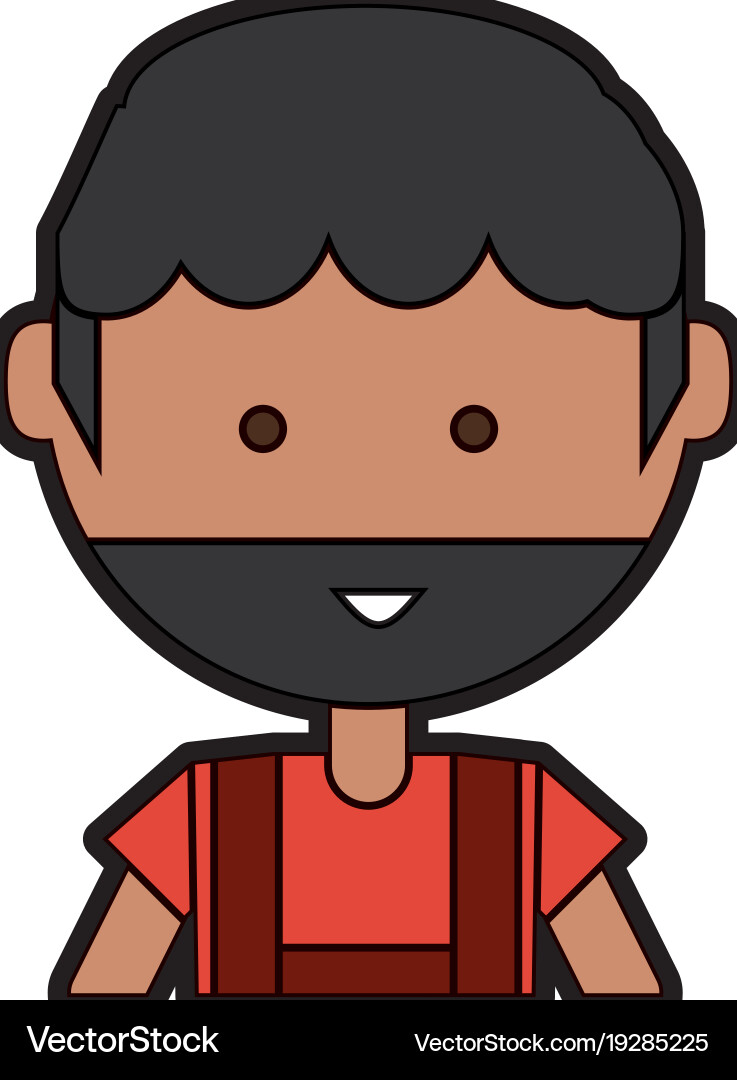Cartoon mechanic man icon Royalty Free Vector Image