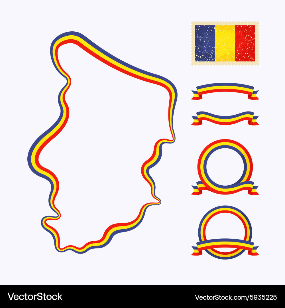 Colors of chad Royalty Free Vector Image - VectorStock