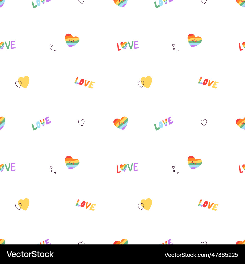 Lgbt pattern print seamless lgbtq background Vector Image