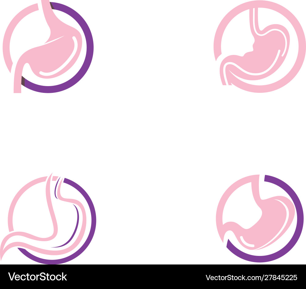 Stomach care icon designs Royalty Free Vector Image