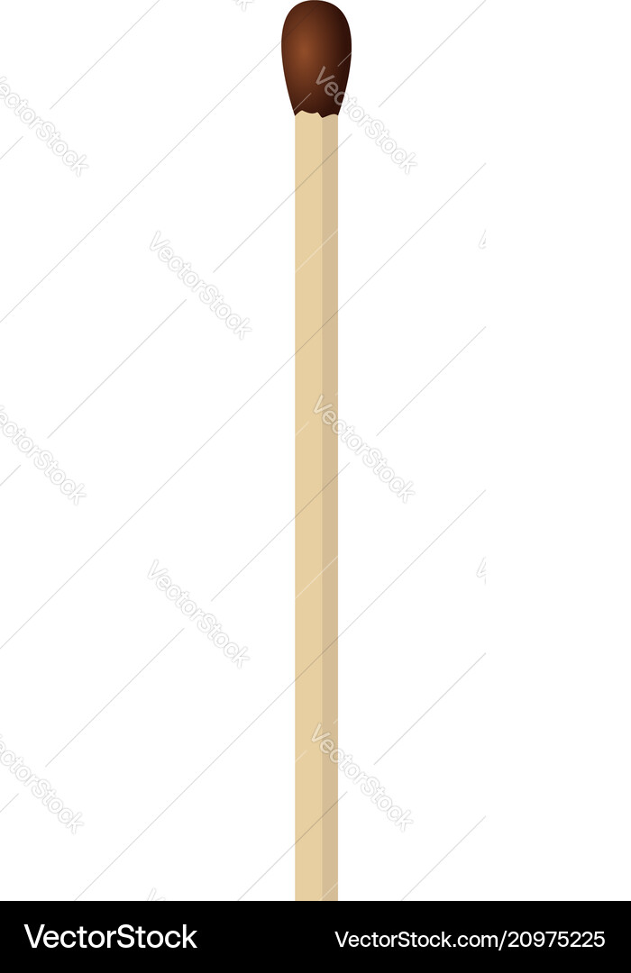 Wood match mockup realistic style Royalty Free Vector Image