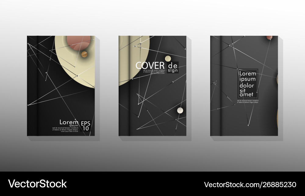 Abstract book cover design with a galaxy Vector Image