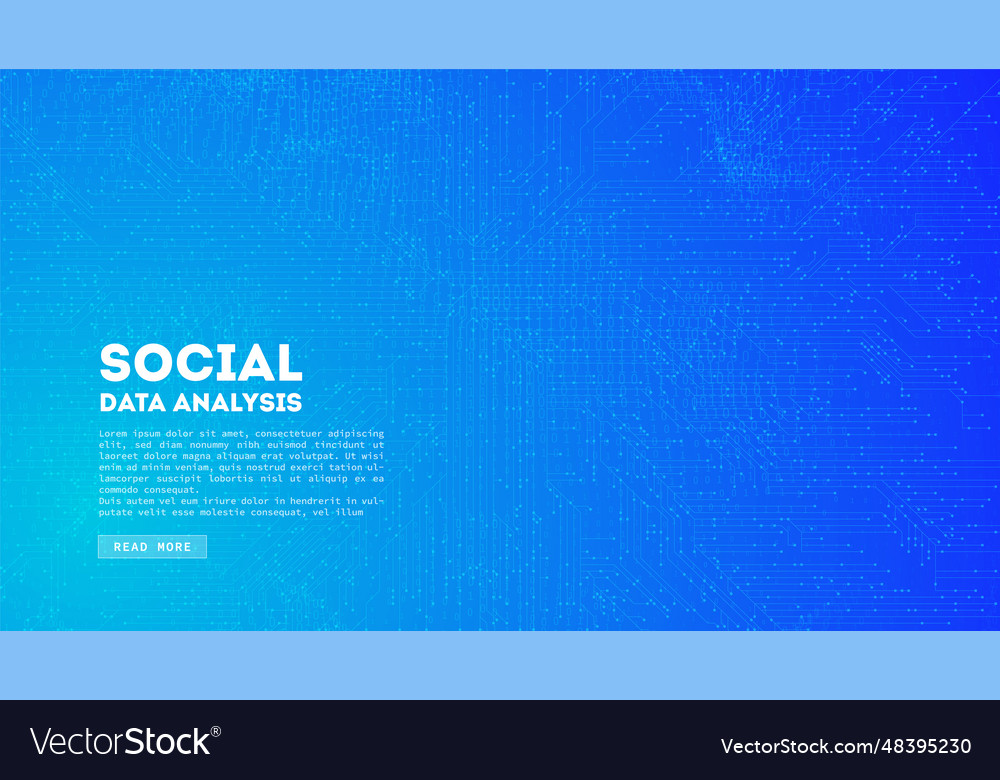 Big Data Cloud Computing Blockchain Visualiztion Vector Image