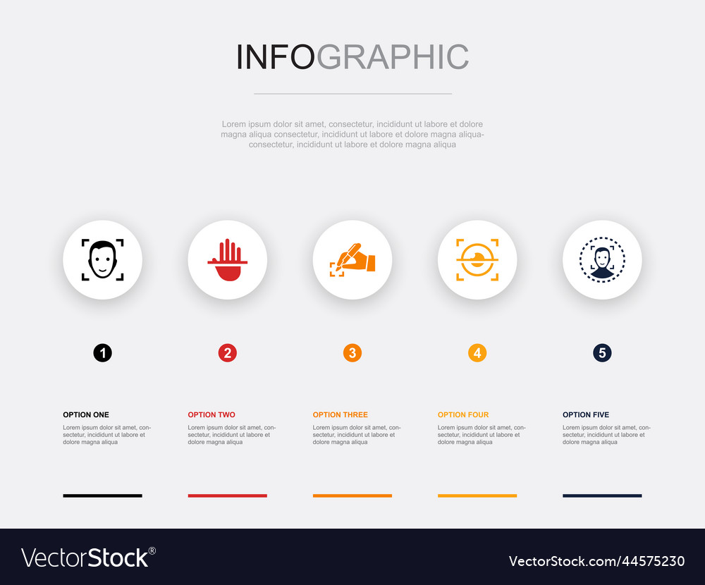 Face Detection Palm Recognition Handwriting Vector Image