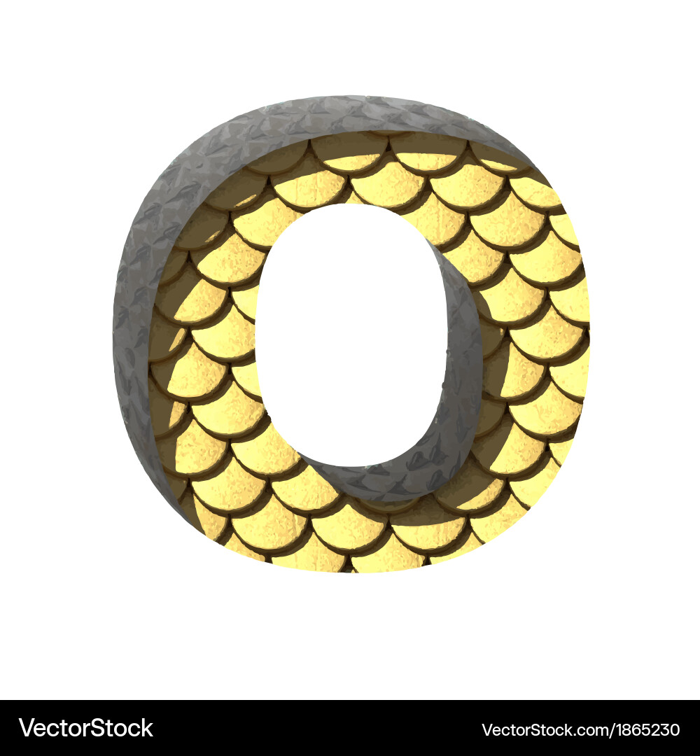 Golden cutted figure o paste to any background Vector Image
