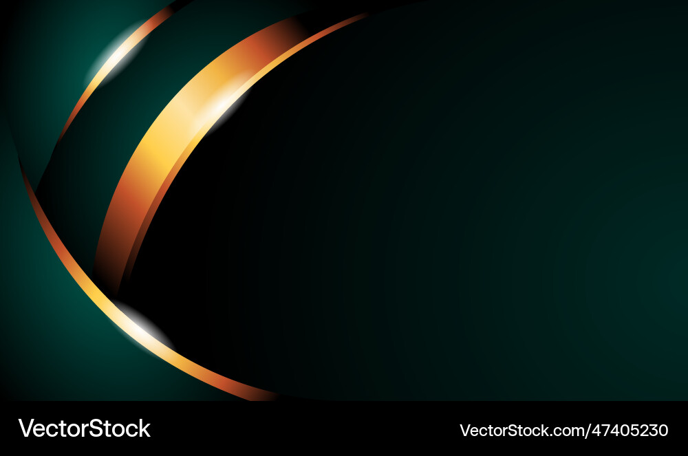 Luxury modern 3d background green color style Vector Image