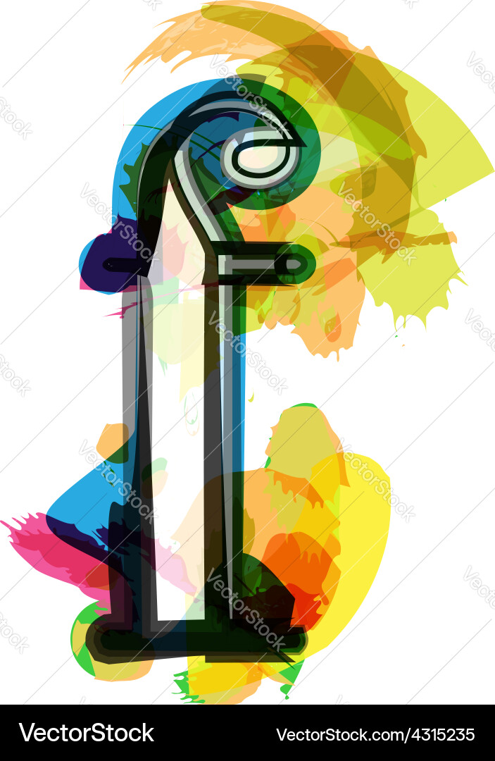 Artistic font - letter f Royalty Free Vector Image