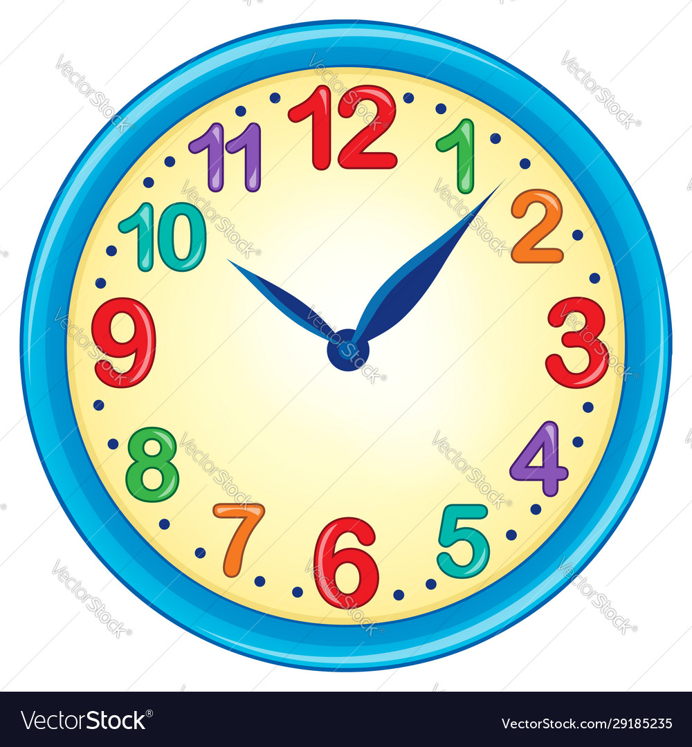 Clock theme image 3 Royalty Free Vector Image - VectorStock