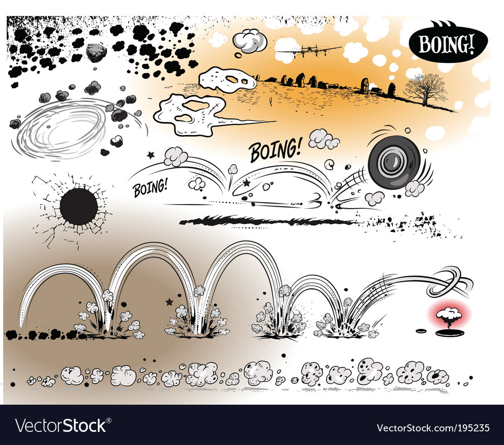 Comic book elements Royalty Free Vector Image - VectorStock