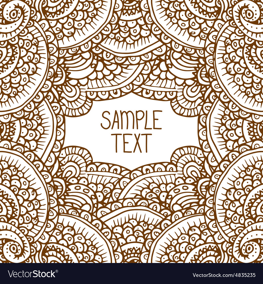 Decorative pattern design Royalty Free Vector Image