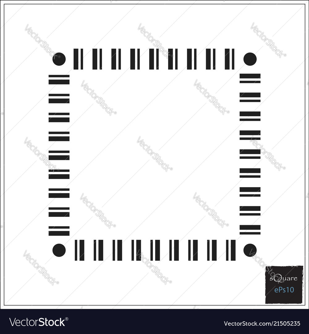Design square elements for template frame Vector Image