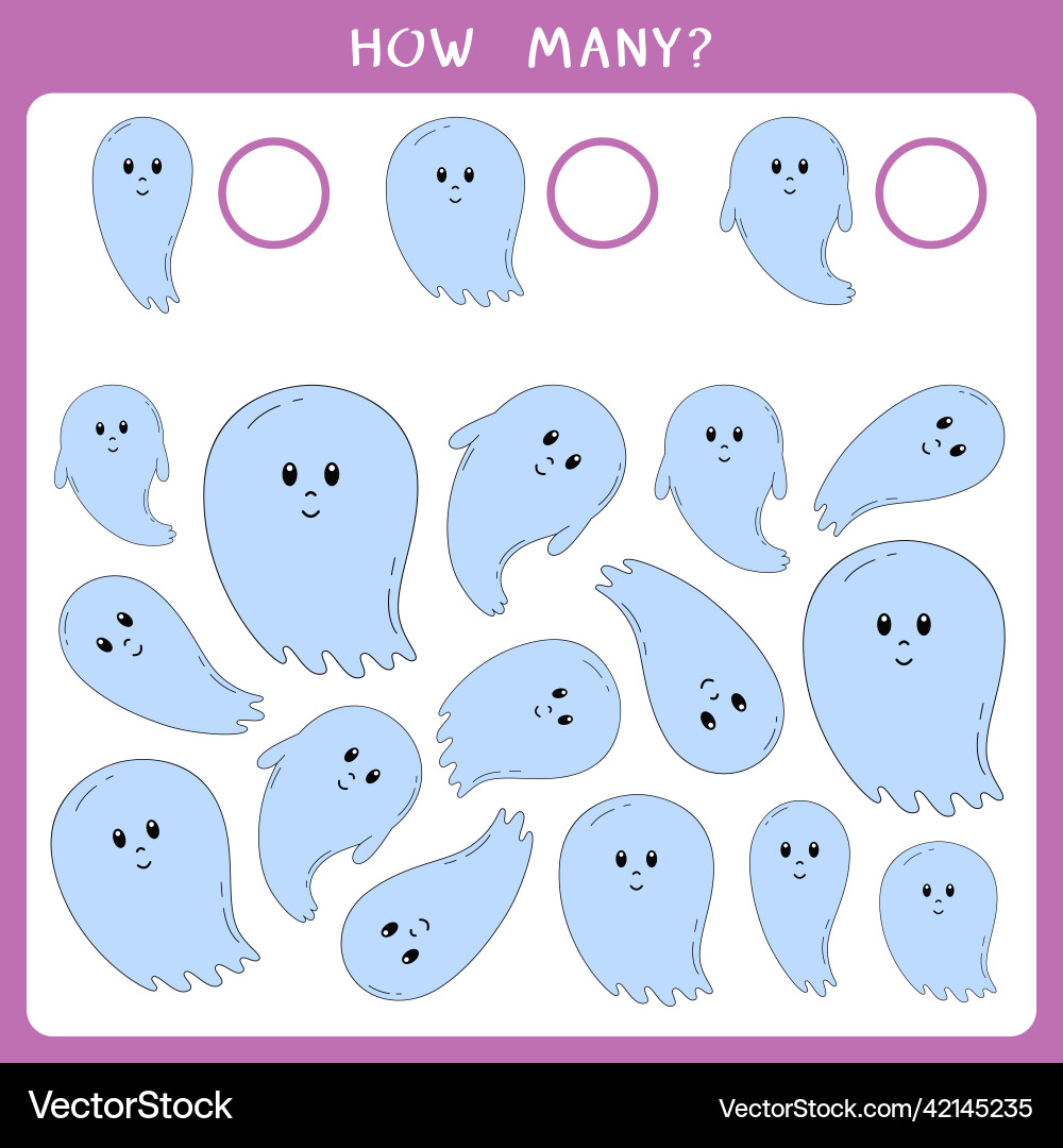 Educational Math Game For Kids Royalty Free Vector Image