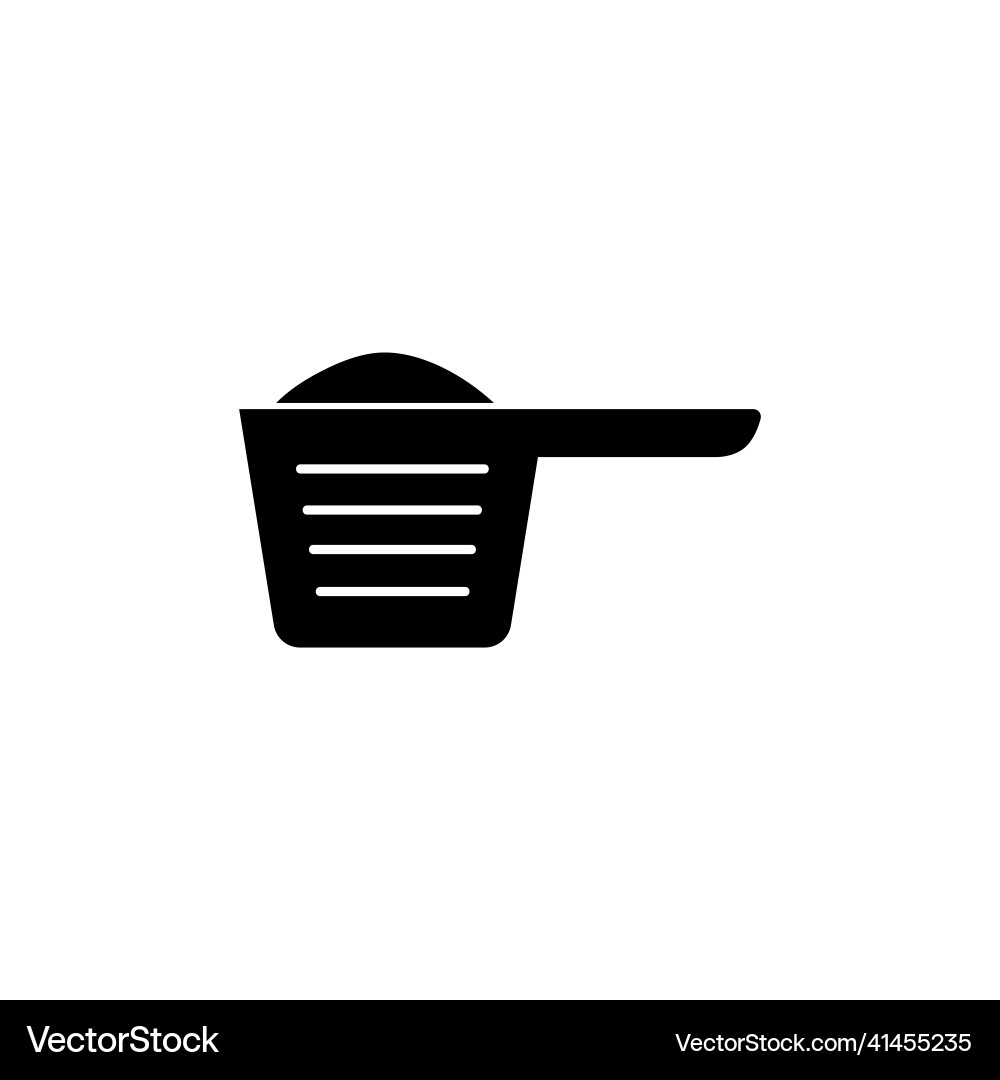 Measuring spoon icon in trendy flat style Vector Image