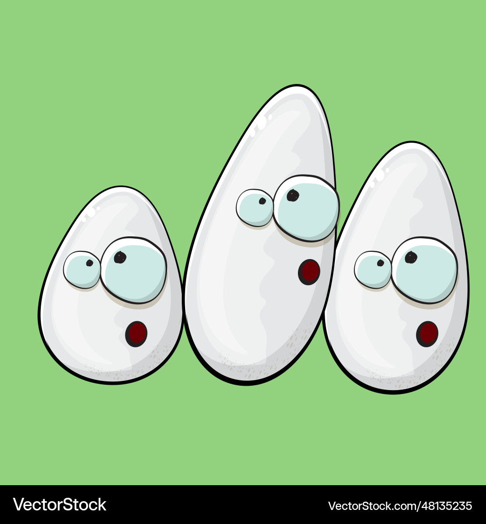 Rice character cartoon rice grain characters Vector Image