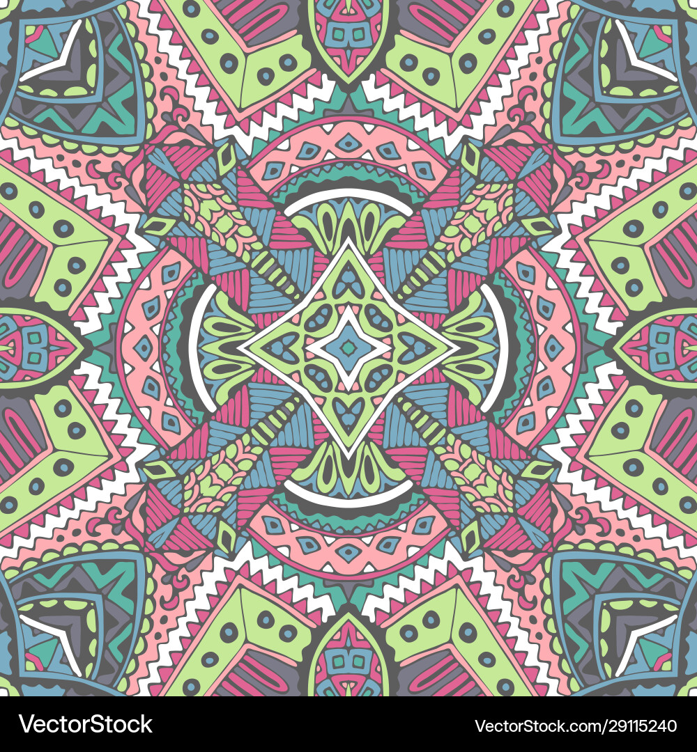 Abstract arabesque ethnic vintage seamless Vector Image