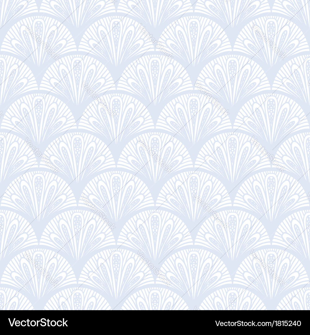 Art deco geometric pattern in silver white Vector Image