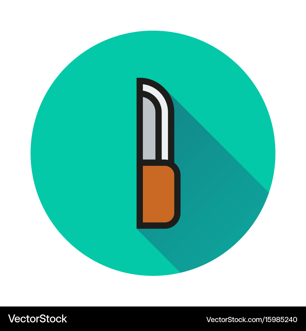 Knife sign icon on white background Royalty Free Vector