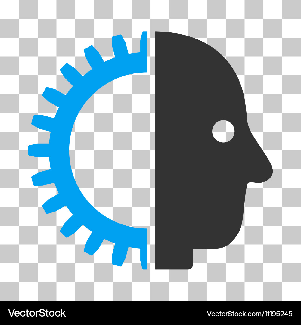 Cyborg head icon Royalty Free Vector Image - VectorStock