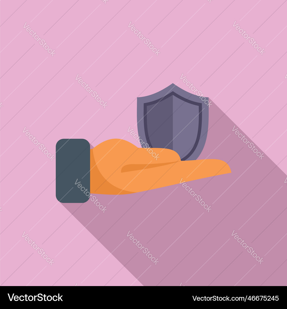 Immune system protection icon flat health Vector Image
