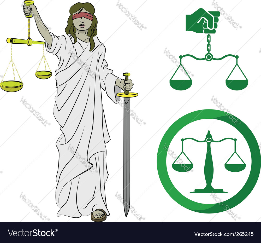 Justice Royalty Free Vector Image - VectorStock