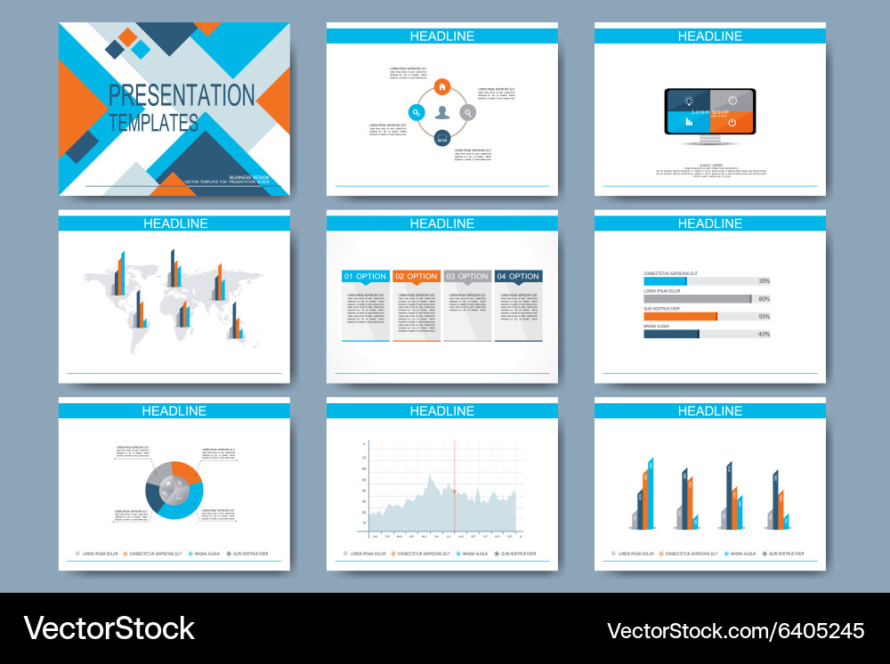 Set templates for multipurpose Royalty Free Vector Image