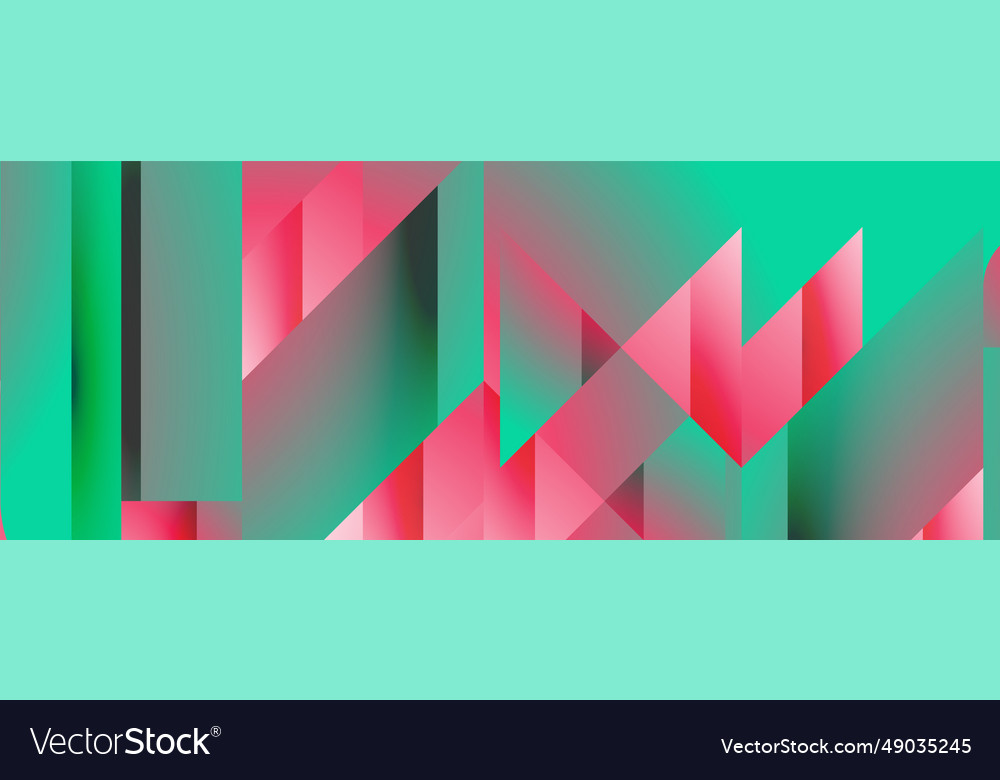 Simple geometric forms - dynamic geometric Vector Image