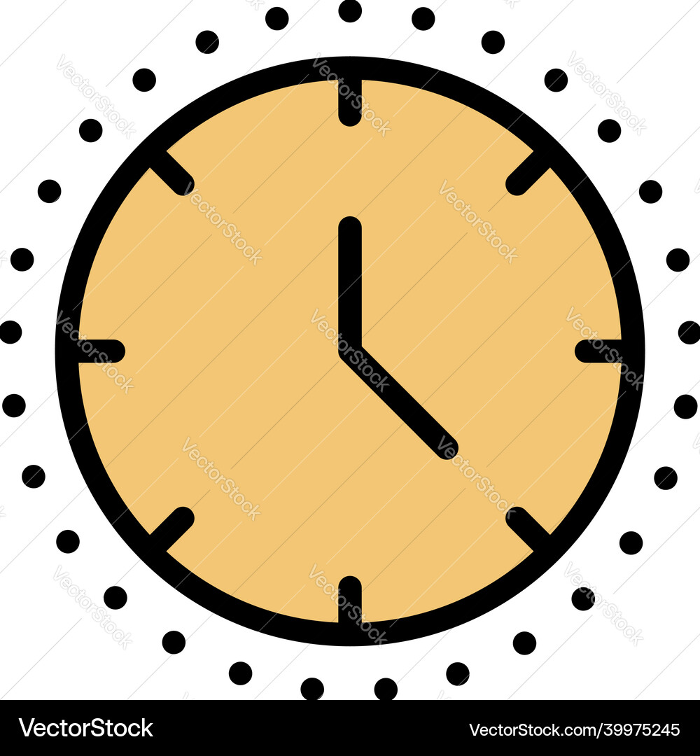 Watches with points icon color outline Royalty Free Vector