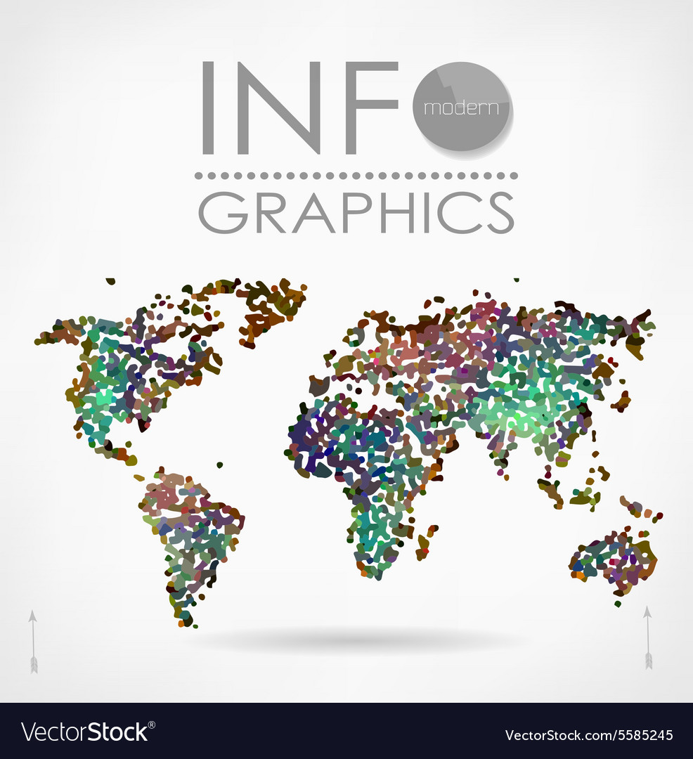 World map background Royalty Free Vector Image