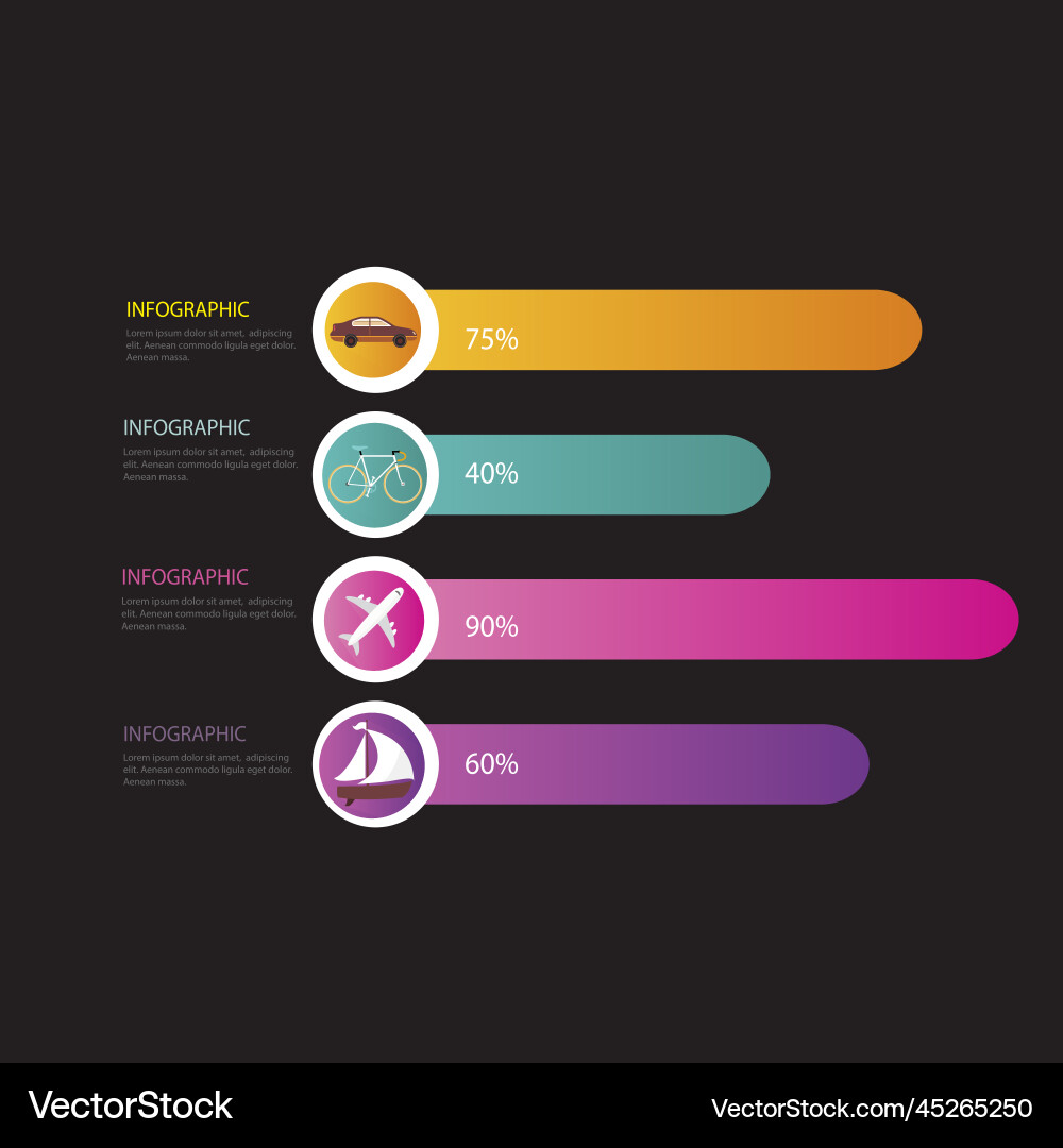 Design clean number banners templategraphic Vector Image